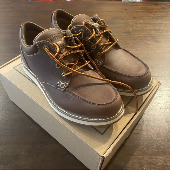 L.L. Bean | Shoes | New Ll Bean Stonington Moc Toe Mens Shoes Dark ...
